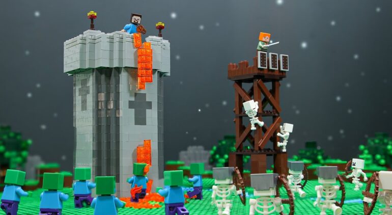 I Built The LEGO Security Watch Towers – Lego Stop Motion | Minecraft ...